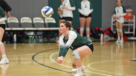 Womens Volleyball Battles In Home Tri Match Vermont State University