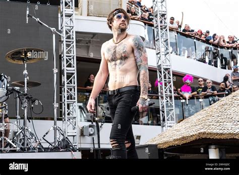 Caleb Shomo Of Beartooth Performs On Board The Carnival Magic During Day One Of The Shiprocked