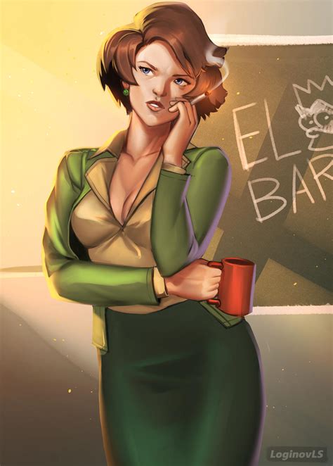 Edna Krabappel By Loginovls On Deviantart