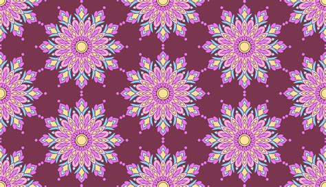 Premium Vector Flower Mandala Pattern Vector Illustration
