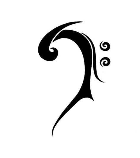 Bass Clef Tattoo Bass Music Tattoo Music Tattoos Guitar Tattoo