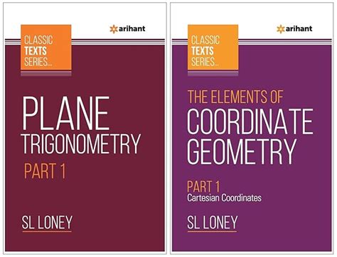Buy The Elements Of Coordinate Geometry Part 1 Cartesian Coordinates And Plane Trigonometry Part 1