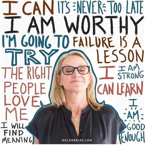 Pin By Donalda On Content Think Positive Thoughts Mel Robbins