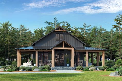 Hpz 22008 Chad Barndominium House Plan Barndominium Plans