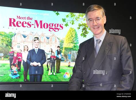 Jacob Rees Mogg Poses For Photographers As He Arrives To Attend A
