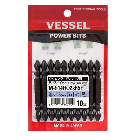 ดอกไขควงลม Vessel No M S14h265h ขนาด 2x65 Mm Made In Japan ของเเท้