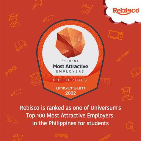 Rebisco Rebisco Was Ranked As One Of The Most Attractive Employers In