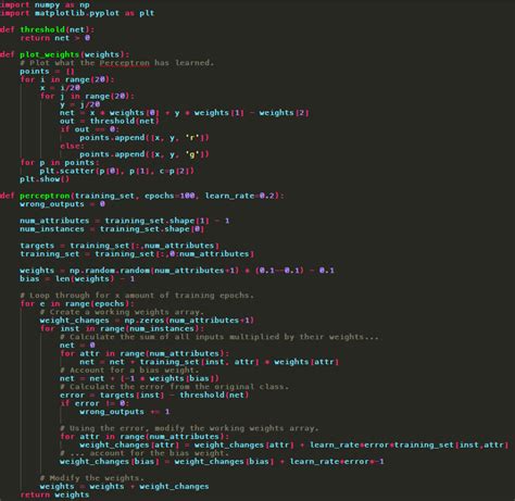 Python Representation Of A Perceptron Perceptrons Are Machine Learning