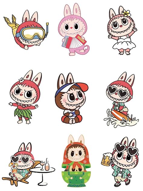 拉布布labubu素材分享1 小红书 花瓣网