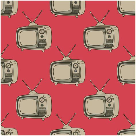 Vintage Tv Pattern Retro Design 58496033 Vector Art At Vecteezy
