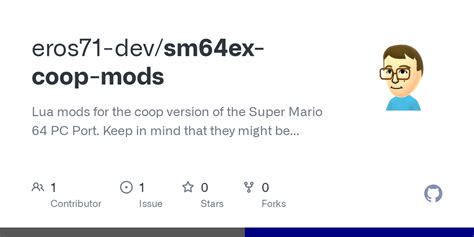 Sm64ex Coop Modsplumberswitcherlua At Main · Eros71 Devsm64ex Coop Mods · Github