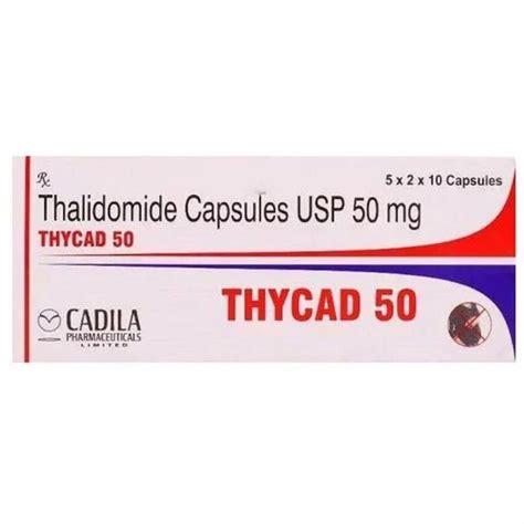Thalix Thalidomide Capsules Non Prescription Packaging Type Box At