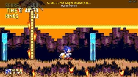 S3me Burnt Angel Island Palette Mod For Sonic 3 A I R S3air Mods