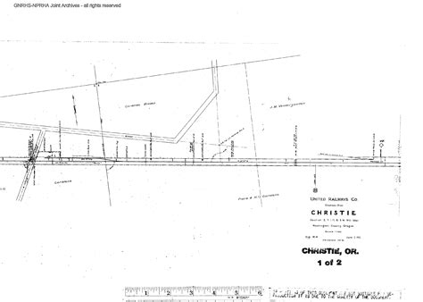 Plat Map Of Spokane Portland And Seattle Railway Facilities At