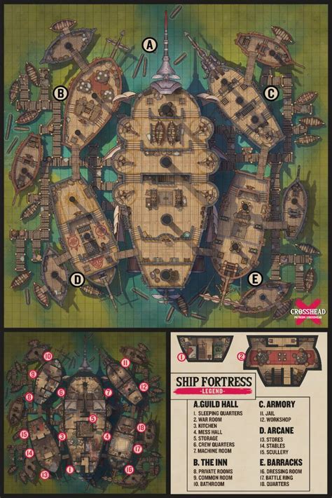 Ship City The Adventurers Guildhall Map And Building Instructions