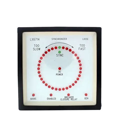 Analog Panel Synchroscope Meter For Generator 6714 Lixise