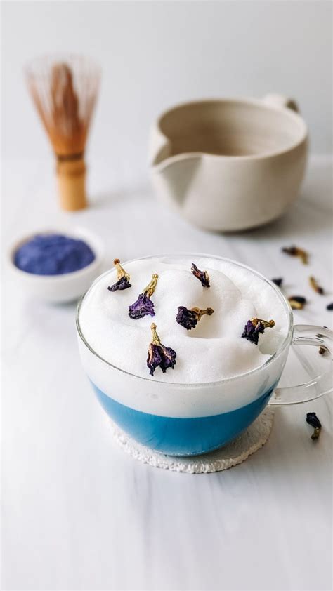 Butterfly Pea Flower Tea Latte The Cup Of Life
