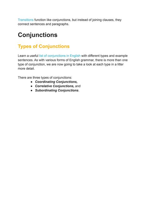 Solution Conjunctions An Easy Conjunction Guide With List And Examples