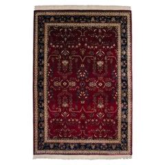 Antique Indian Sarouk Rug At 1stdibs