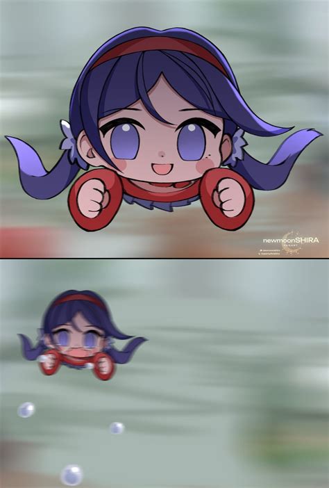 Mita And Chibi Mita Miside Drawn By Newmoonshira Danbooru