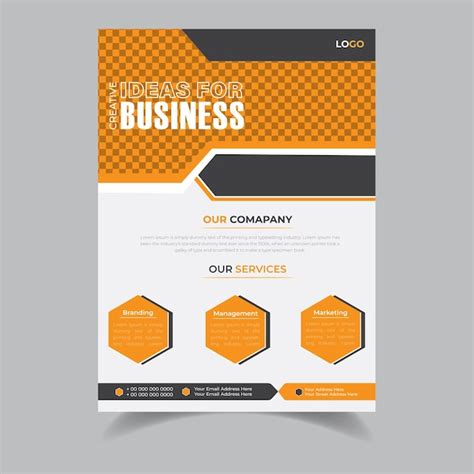 Premium Vector Flyer Design For Creative Business Ideas