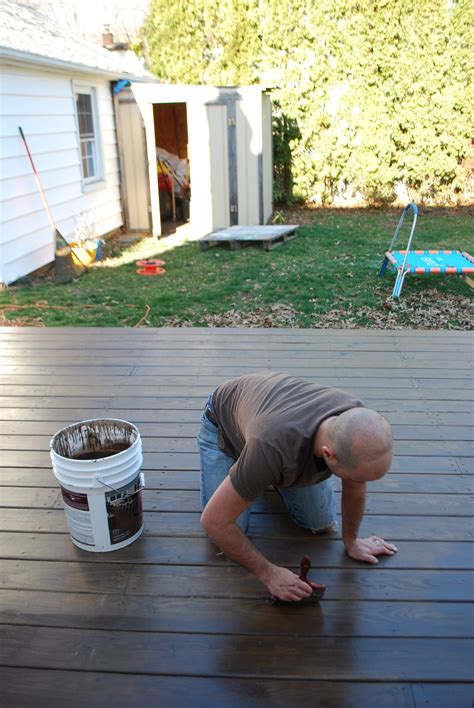 Diy Staining A Deck Showit Blog
