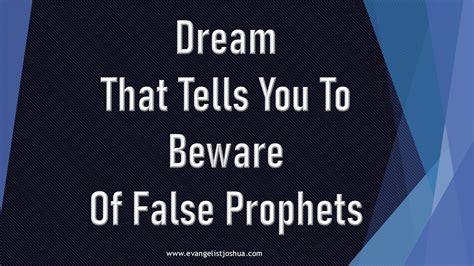 Dream About False Prophet