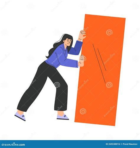 Woman With Rectangle Body Shape Female In Swimwear With Angled Straight Proportions