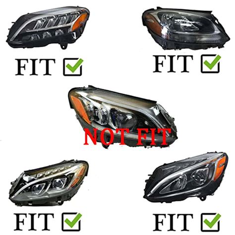 Vland Led Projector Headlights For Mercedes Benz W205 C Class 2015 202