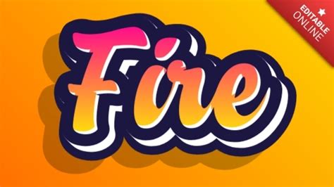 Fire Text Effect Generator