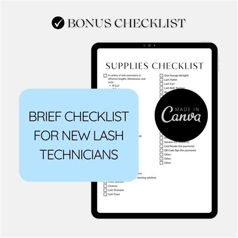 Lash Tech Inventory Tracker Template Inventory Tracker Printable