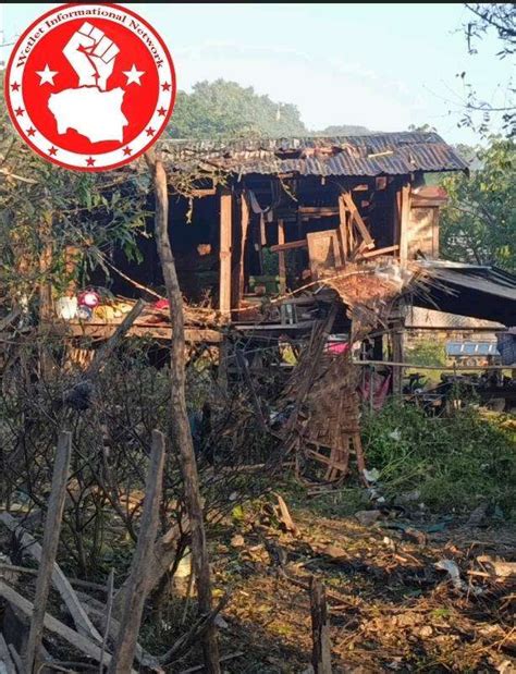 ဝက်လက်မြို့နယ်၊ နတ်မှော်ဦးရွာကို စစ်တပ်က လေယာဉ်ဖြင့် ဗုံးကျဲ တိုက်ခိုက