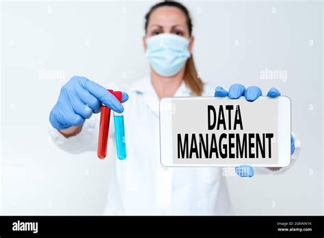 Sign Displaying Data Management Business Showcase The Practice Of