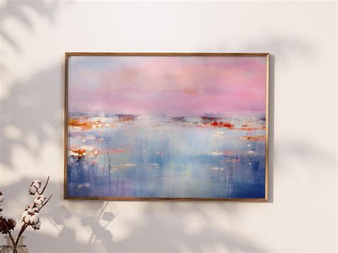 Serene Calming Artwork Pastel Hues Abstract Nature Art Peace