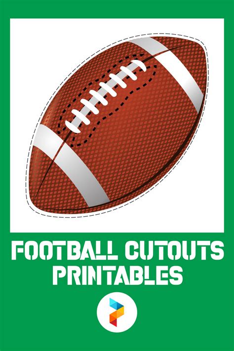 Football Cutouts Printables Football Template Free Printable