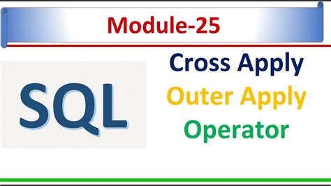 Cross Apply And Outer Apply Operator In Sql Server 2022 Sql Module 25