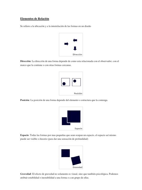 Elementos De Relación De Una Composicion Sustracción Diseño
