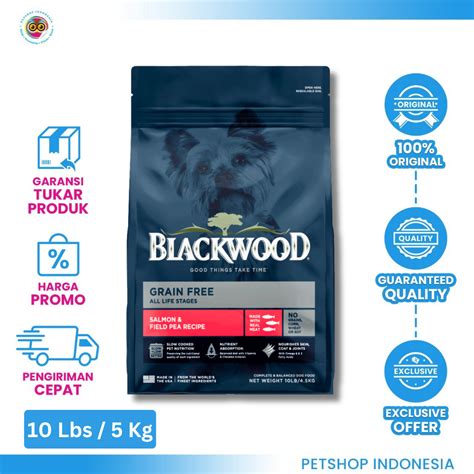 Jual Blackwood Dog Grain Free Salmon 10lbs 45kg Di Petshop Indonesia