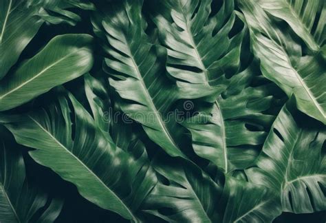 Tropical Nature Green Abstract Made Lay Flat Concept Creative Colours