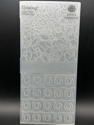 Circut Cuttlebug Anna Griffin Embossing Folder Picot Stripe