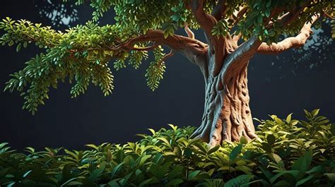 Sassafras Tree In Vibrant Autumn Colors Premium Ai Generated Image