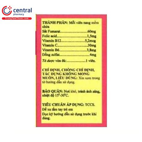 ChÍnh HÃng Thuốc Fericap Giải Pháp Cho Người Thiếu Máu