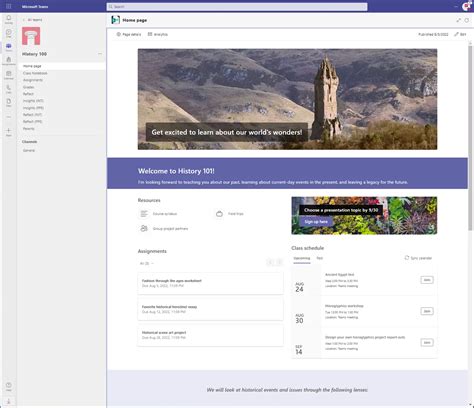 Teams For Education Has New Home Page Tablet Support For Creating