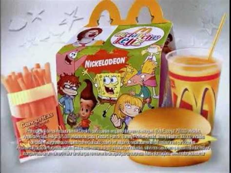 Comercial Mclanche Feliz Coleção Nickelodeon 2007 Youtube