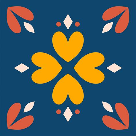 Geometric Colorful Tile Pattern Design 45486539 Vector Art At Vecteezy