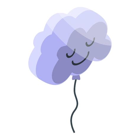 Premium Vector Cloud Balloon Icon Isometric Vector Seller Shop Street Balloon