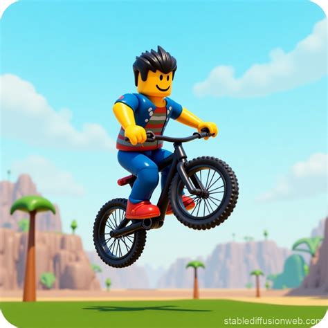 Roblox Jumping Scene Stable Diffusion Online