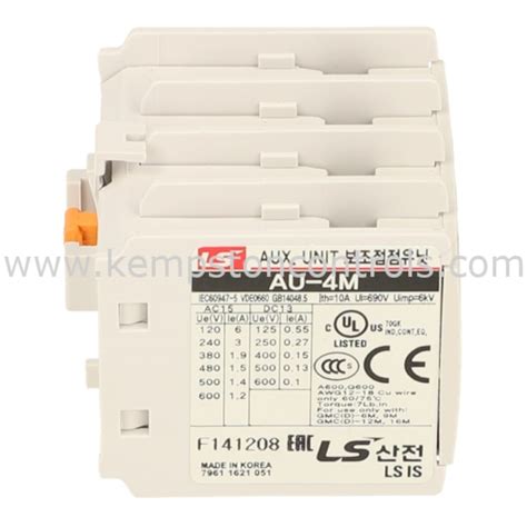 Lsis Au 4m 22 Lsis Add On Auxiliary Contact Block 2n O And 2n C For Gm Mini Contactor Front Mount