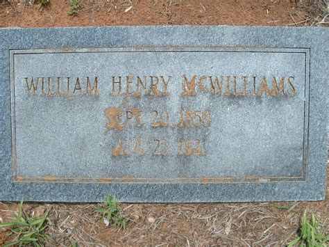 William Mcwilliams Welcome To Suggs Cemetery Association