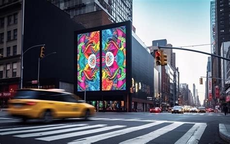 Premium Photo Billboard With Digital Display Creative Ads For Shoes